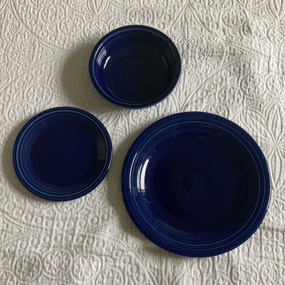 Dining | Fiestaware Dinner Set Cobalt Blue | Poshmark
